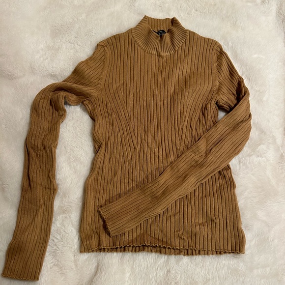 Bershka | Sweaters | Bershka Maroon Green Beigegold Mock Neck ...